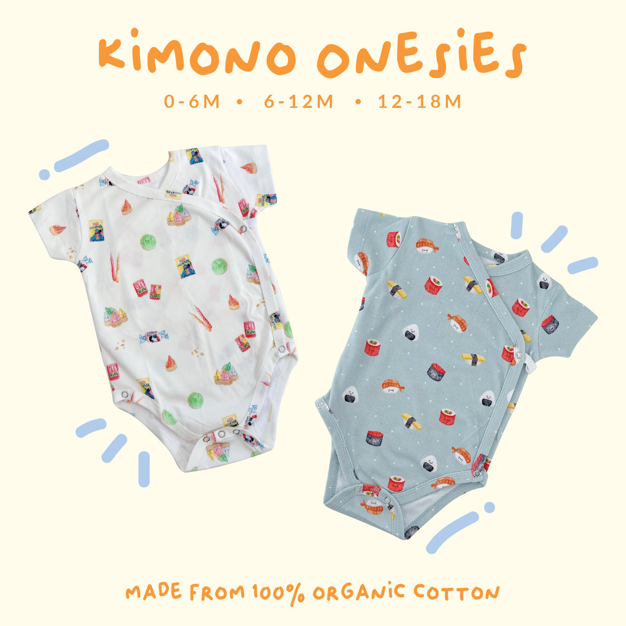 Kimono Onesies – Happy Rei